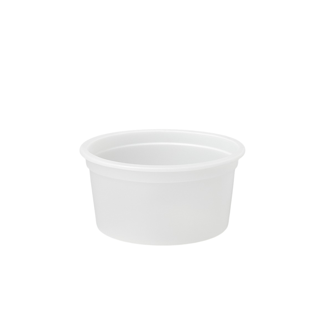 White Food Containers – 16 oz & 32 oz – With or Without Lid – La Fuente ...